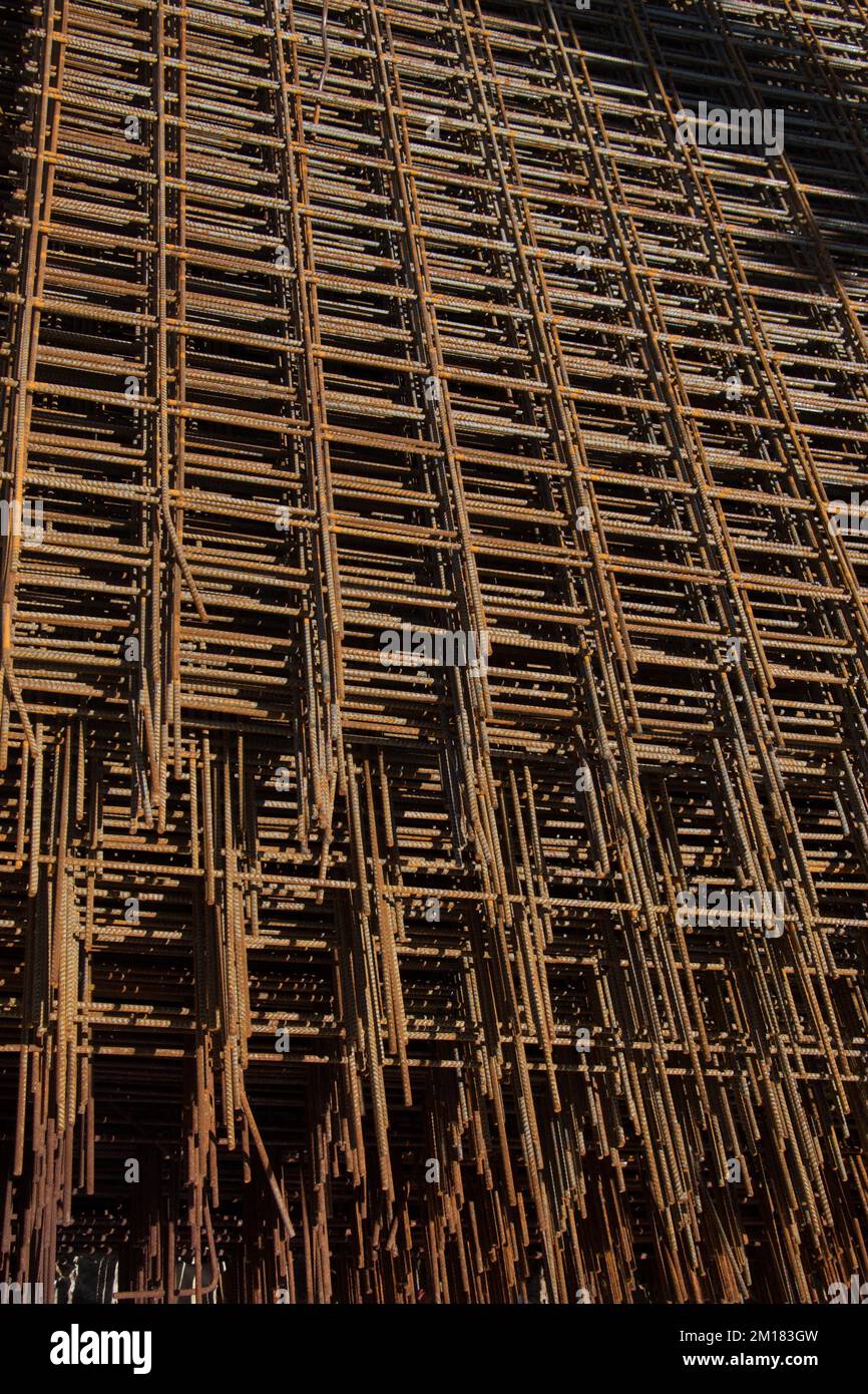 Iron bars reinforcement concrete bars for construction Stock Photo - Alamy