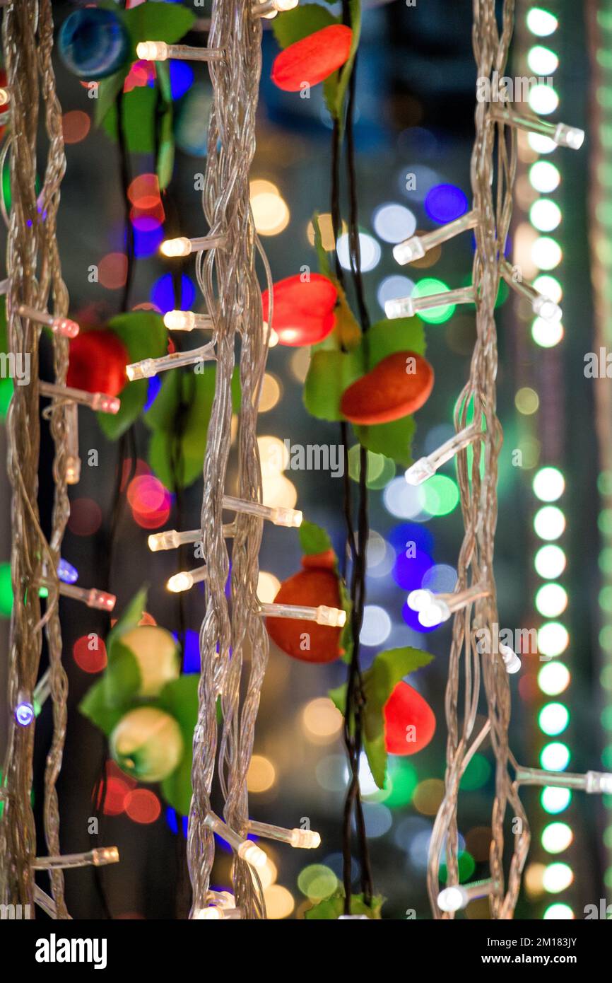 Christmas lights and party lights of a certain type Stock Photo - Alamy