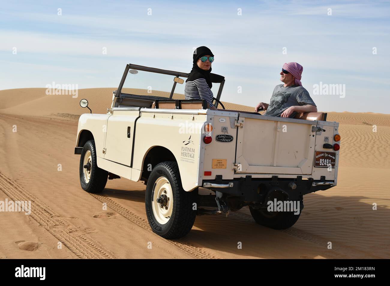 Desert Safari with Landrover in the Sand Desert of Dubai, United Arab ...