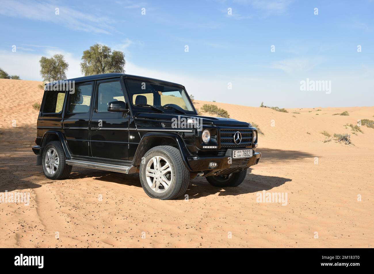 Desert Safari with Mercedes in the Sand Desert of Dubai, United Arab ...
