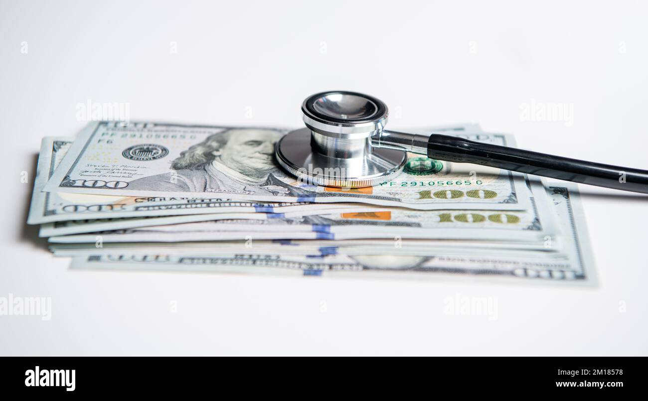 stethoscope with expensive medicine in studio. photo of expensive ...