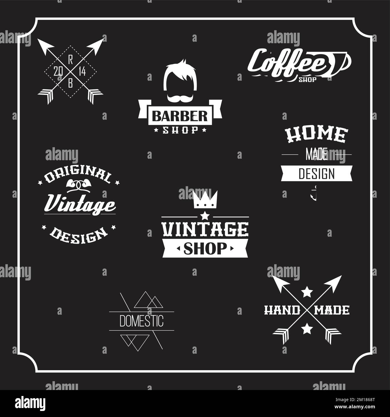 Barber shop logo vector vectors Stock Vector Images - Alamy