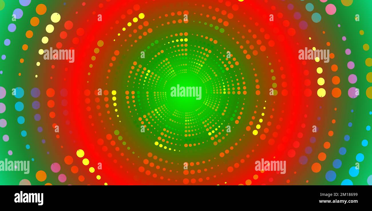 Digital poster with dots, radial party background Stock Vector Image ...