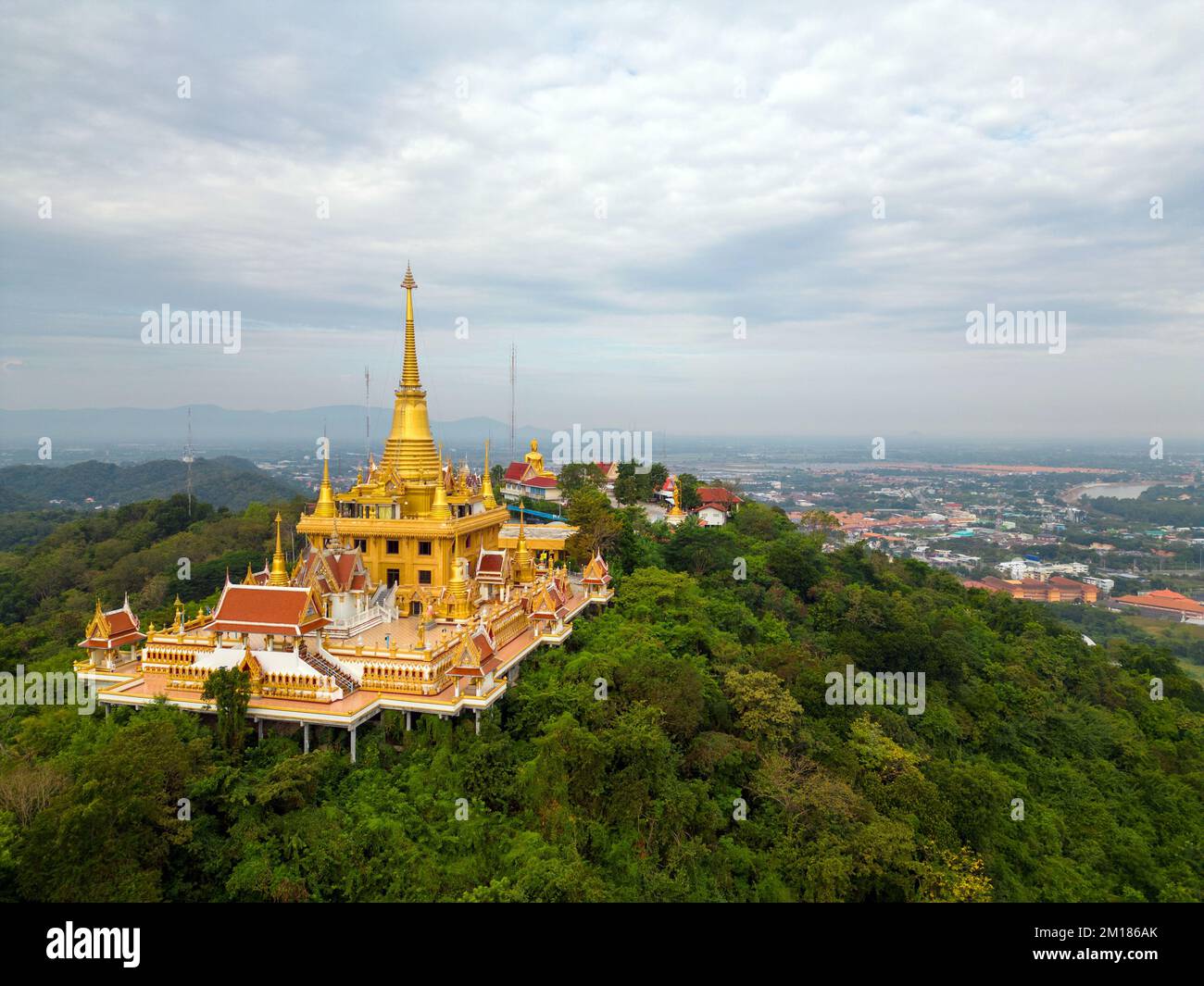 Wat Khiriwong is a Thai buddhist temple located in Nakhon Sawan city in Thailand Stock Photo - Alamy