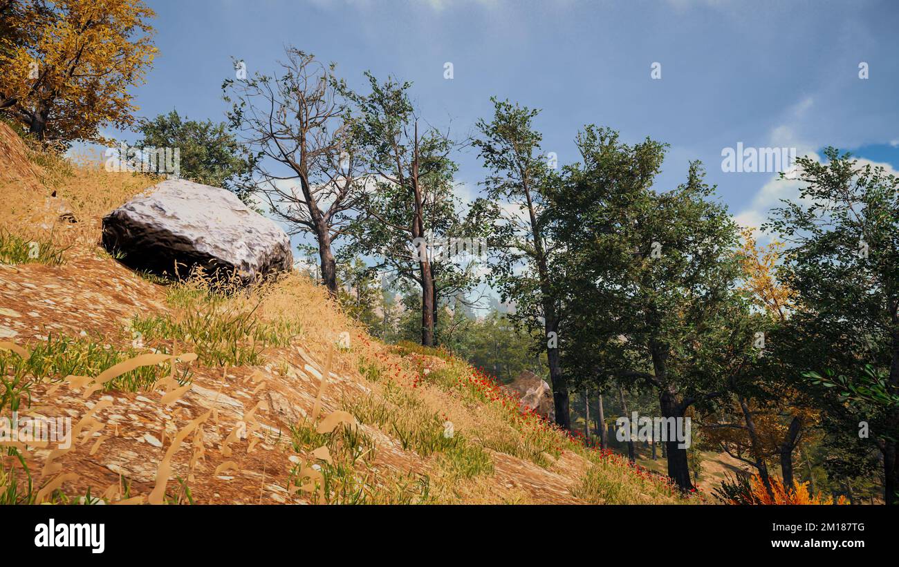 3D Render Background to ecology and sustainable development ...