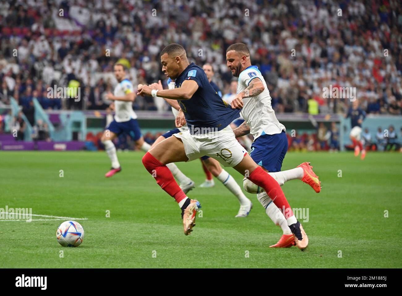 Al Khor, Qatar. 10th Dec, 2022. Kylian MBAPPE (FRA), action, duels ...
