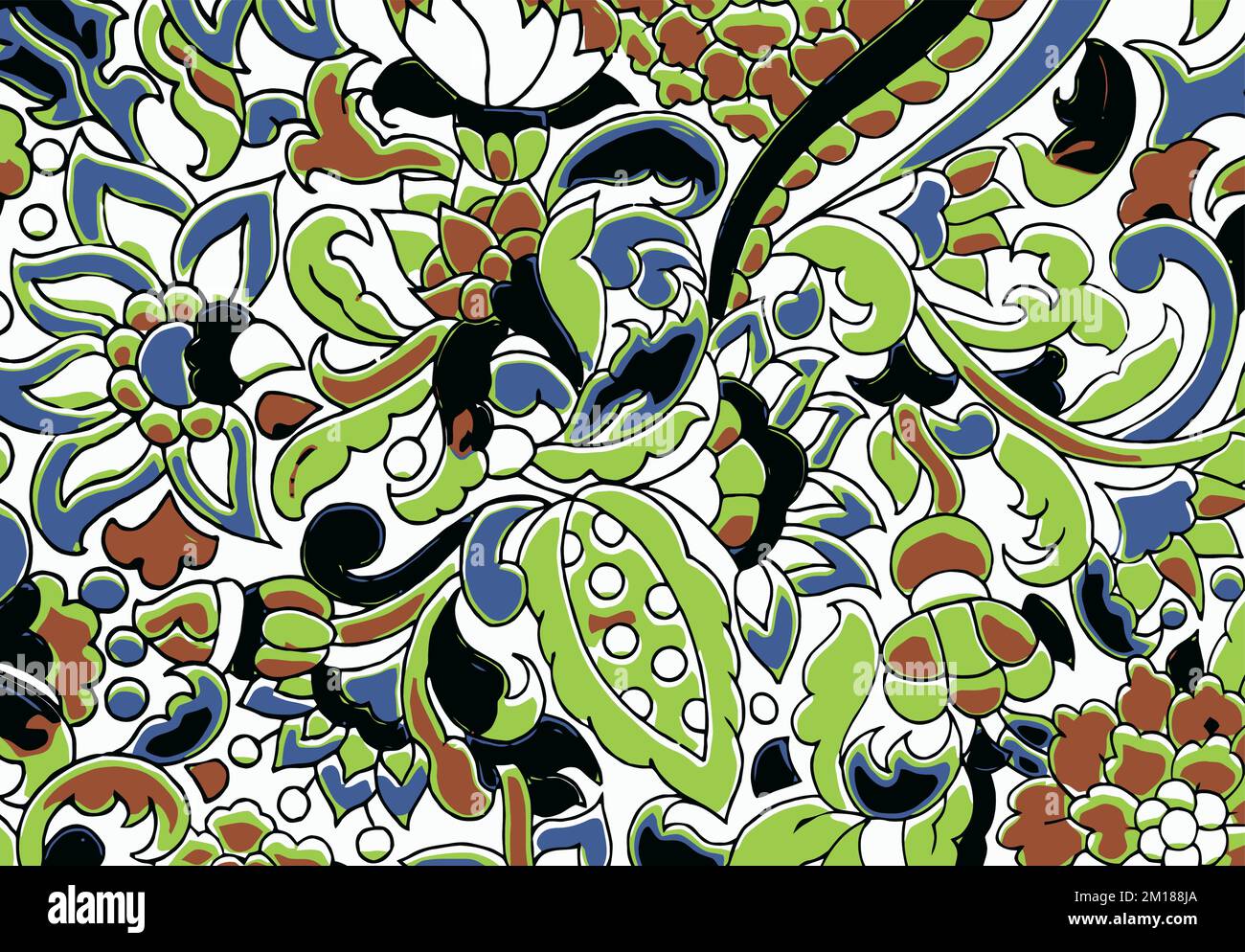 Andalusian floral tile. Ethnic background Stock Vector Image & Art - Alamy