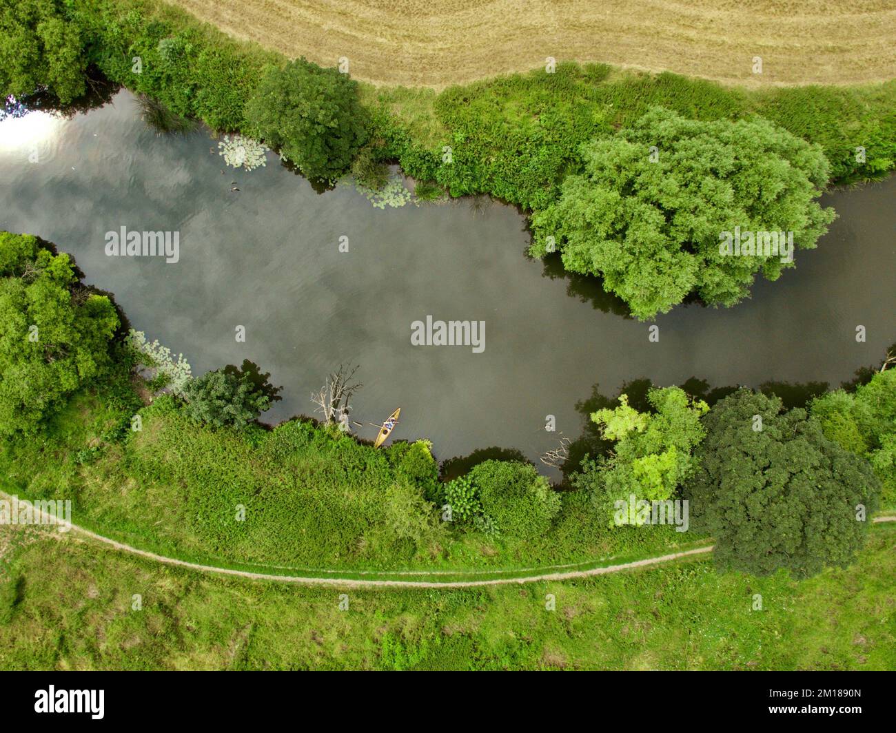 An aerial view of River Avon near Bristol , UK Stock Photo - Alamy