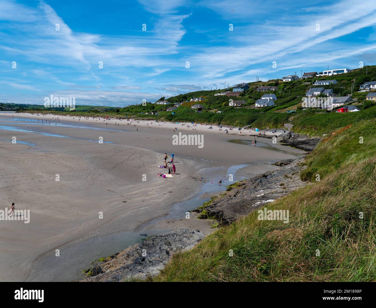 County Cork, Ireland, August 6, 2022. A small Irish village on the ...