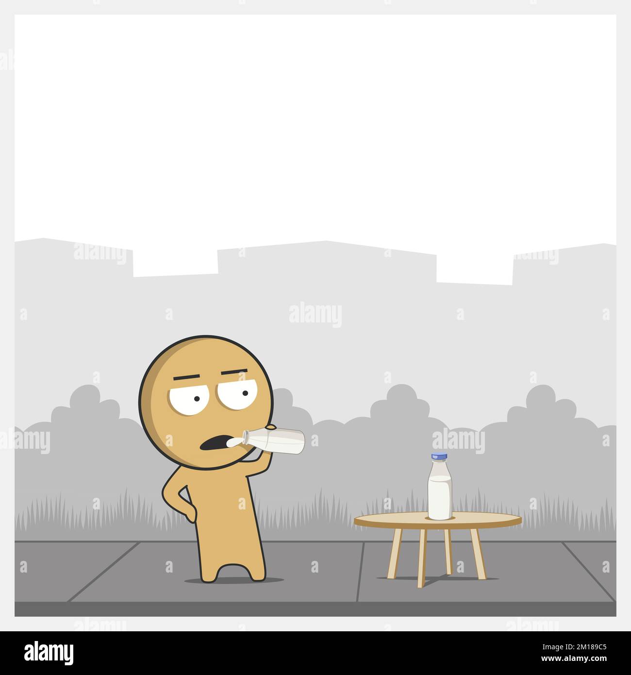 Bottle milk on kitchen Stock Vector Images - Alamy