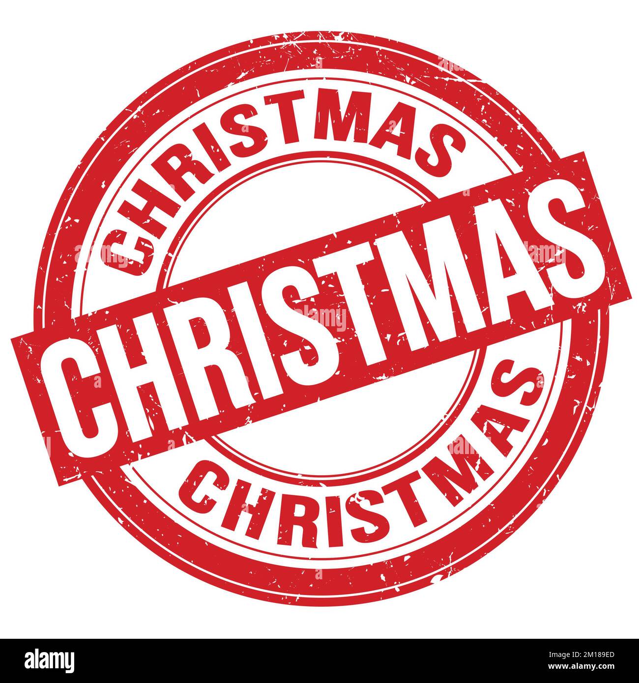 CHRISTMAS text written on red round grungy stamp sign Stock Photo - Alamy