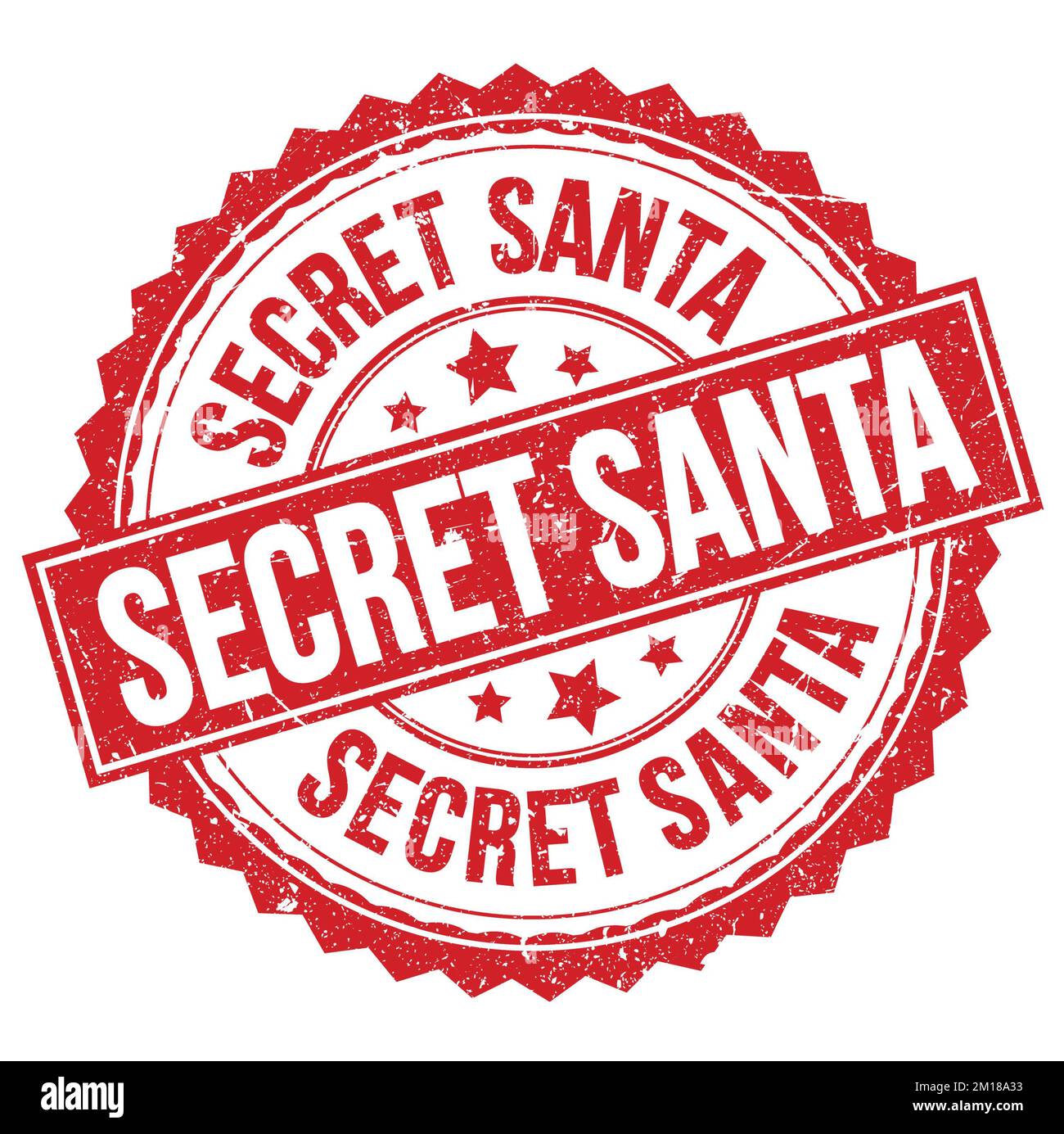 Secret santa stamp Cut Out Stock Images & Pictures - Alamy