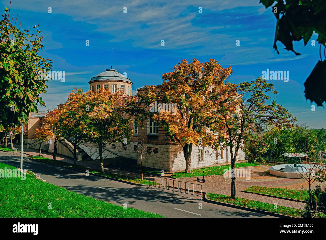 Pirogov Baths. Pyatigorsk attraction. The building was built in 1914. A ...