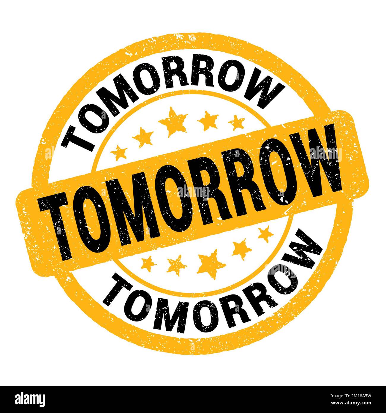 Tomorrow stamp Cut Out Stock Images & Pictures - Alamy