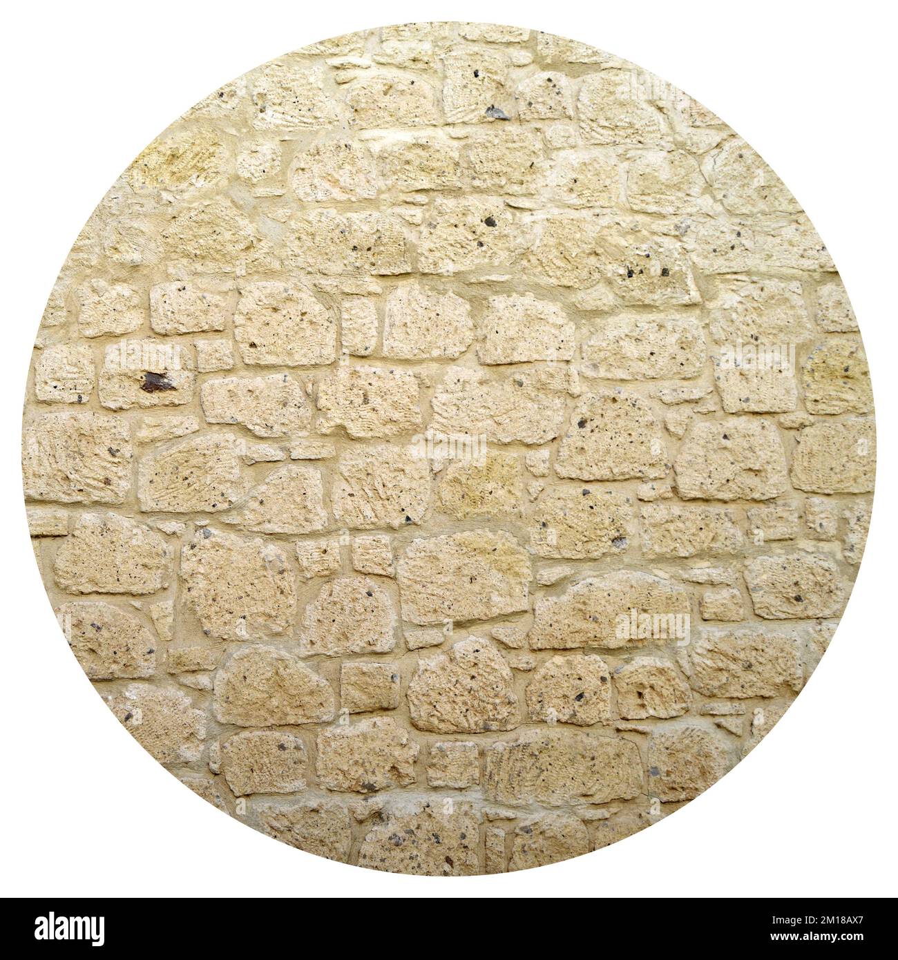 Sturdy yellow and beige cut stone wall, good for backgrounds, seamless ...