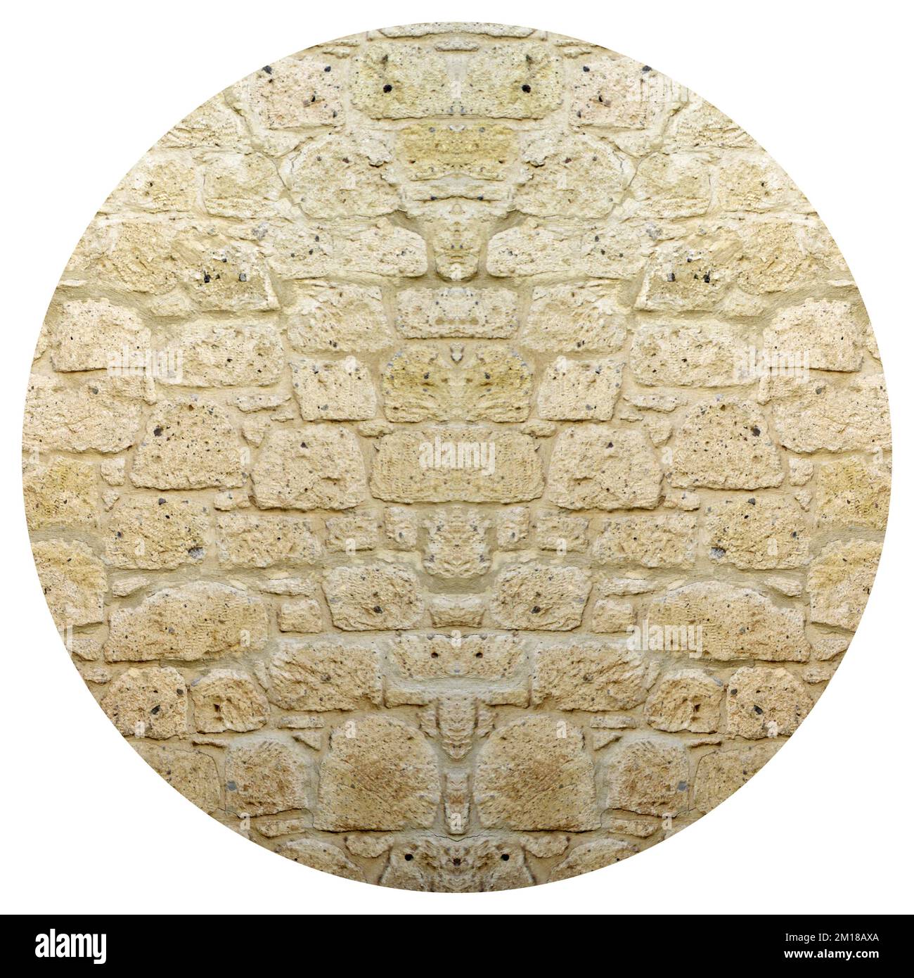 Sturdy yellow and beige cut stone wall, good for backgrounds, seamless ...