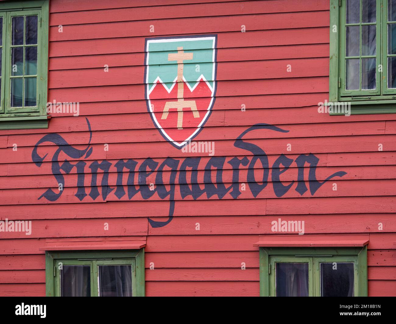 Hanseatiske Hotel, Traditional Red Wooden Building, Bergen, Norway ...
