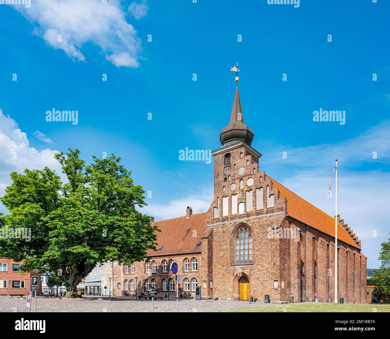 NYKOBING FALSTER, DENMARK - JUNE 25, 2022: The city lies on Falster ...