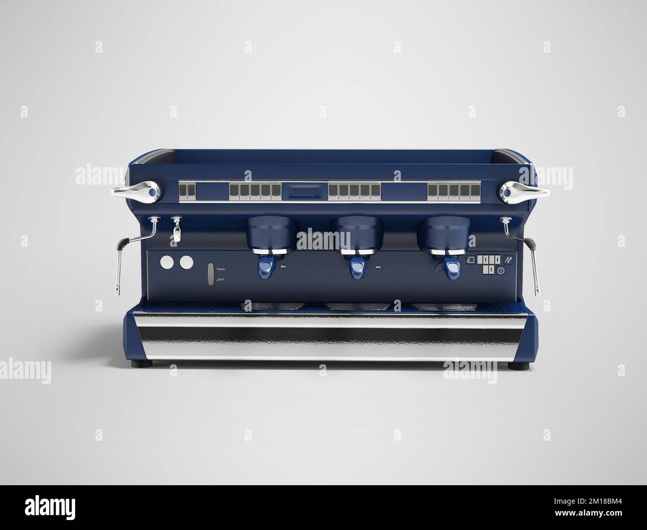 3d illustration of pigeon professional coffee machine for coffee shop ...