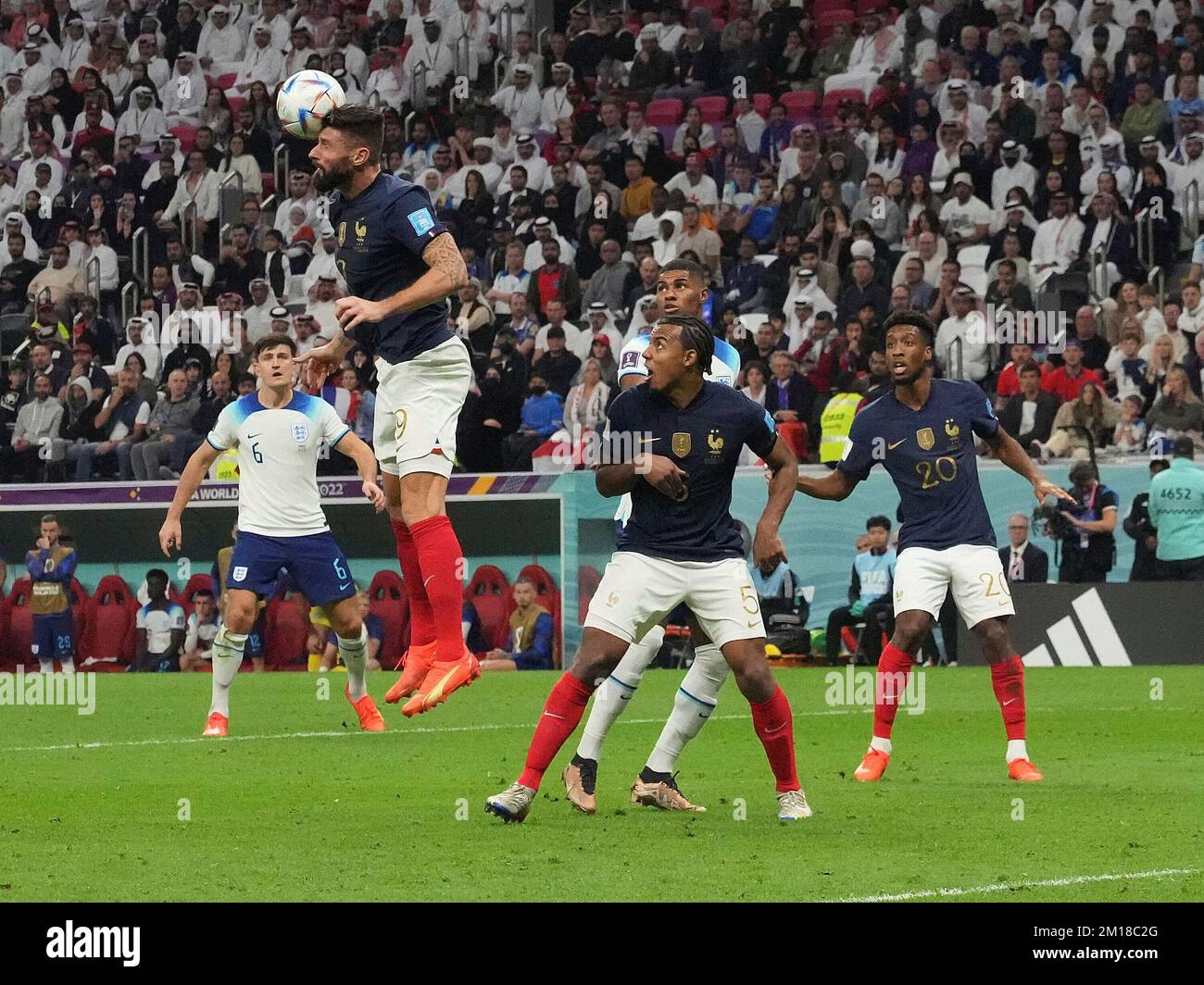 10.12.2022, Al Bayt Stadium, Doha, QAT, World Cup FIFA 2022, quarterfinals, England vs France ...