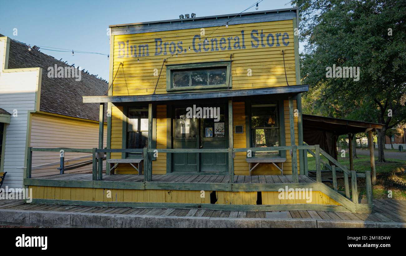 Old City Park in Dallas Texas with its old buildings - DALLAS, UNITED ...