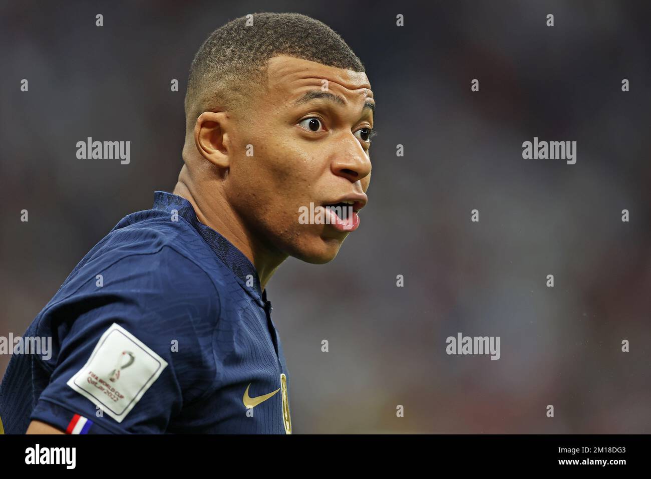 Kylian Mbappe of France during the FIFA World Cup Qatar 2022 match ...