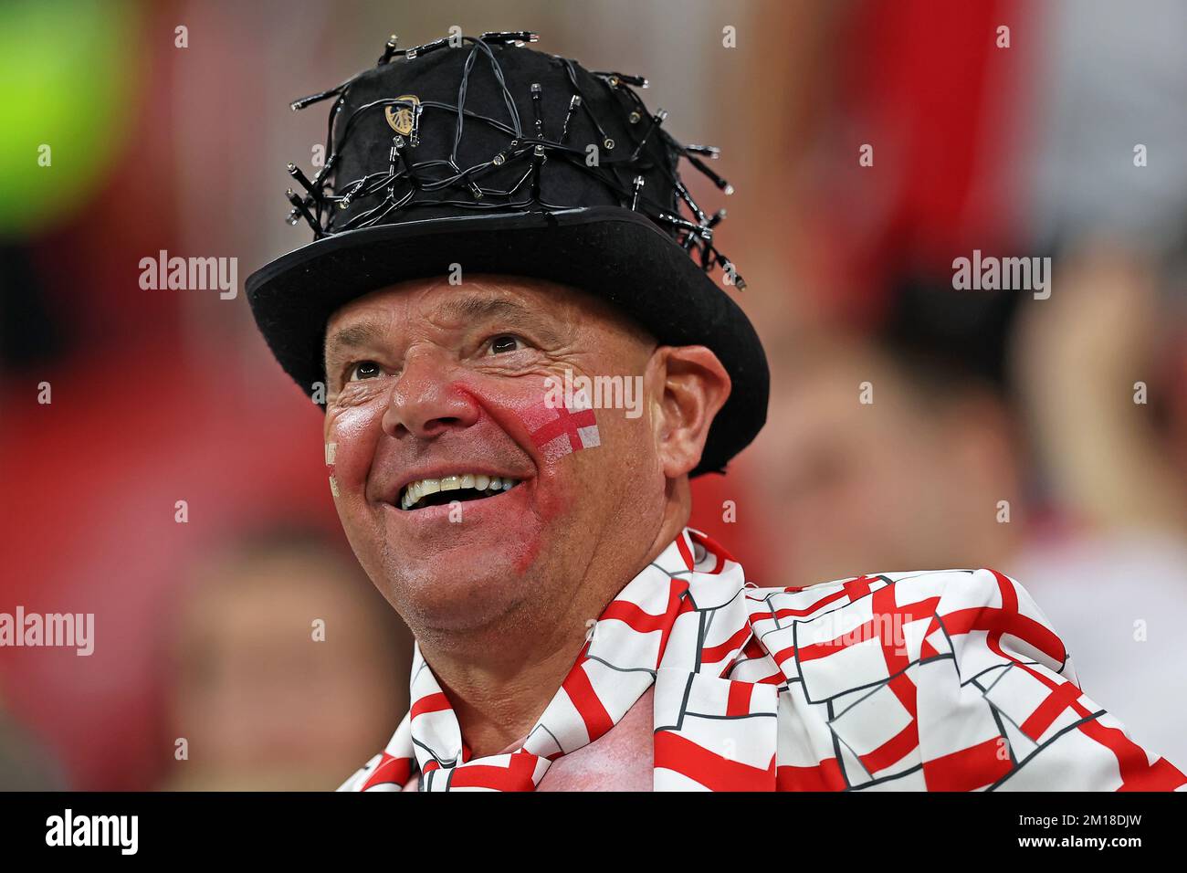 England fan during the FIFA World Cup Qatar 2022 match, Quarter-Final ...