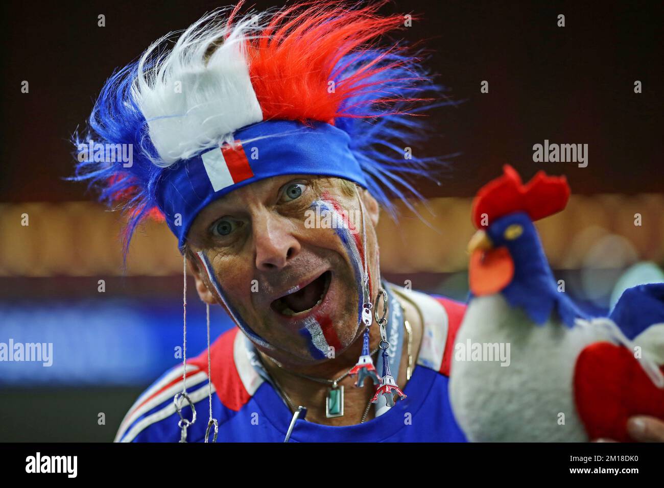 France fan during the FIFA World Cup Qatar 2022 match, Quarter-Final ...