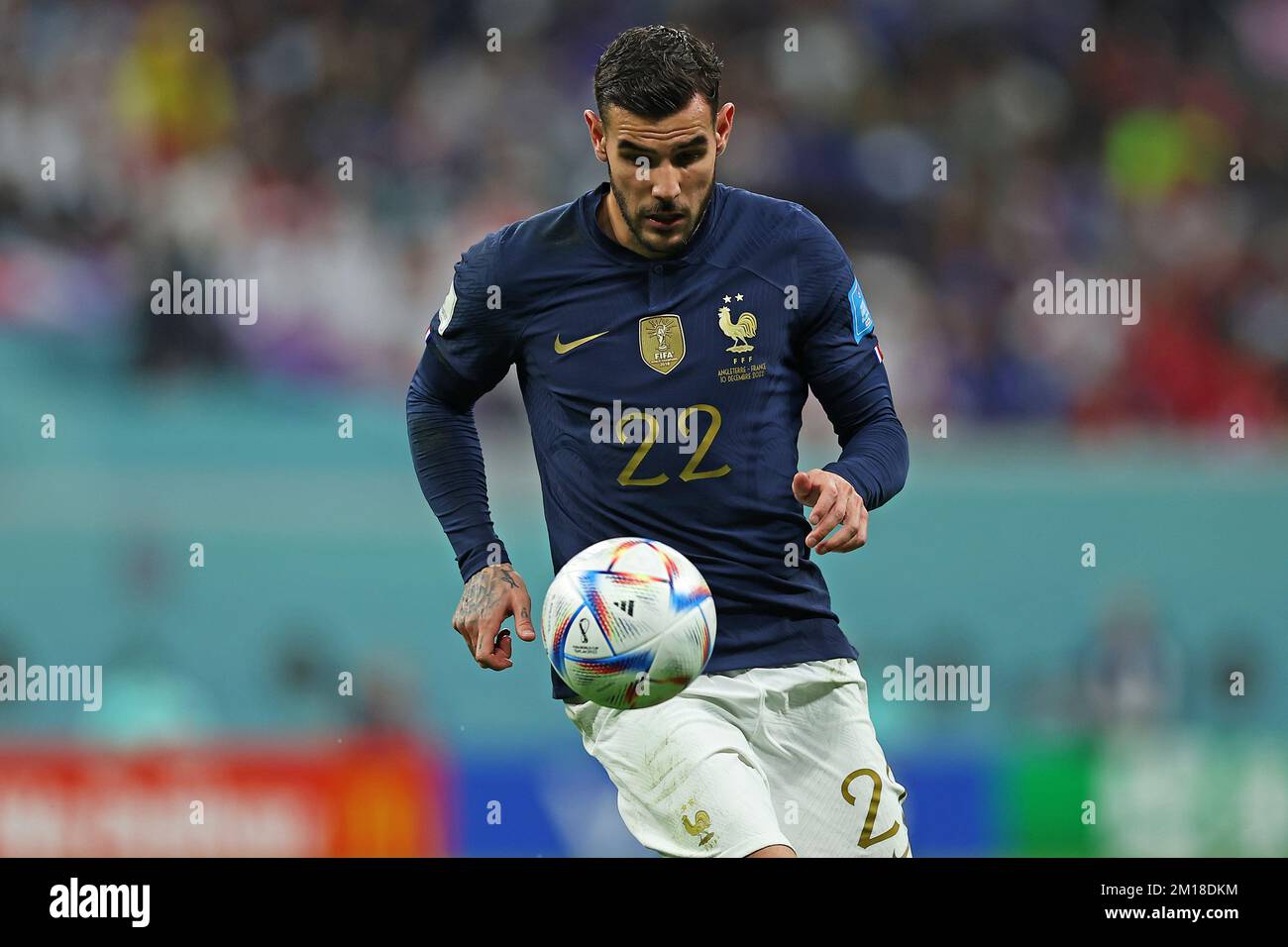 Theo Hernandez of France during the FIFA World Cup Qatar 2022 match ...