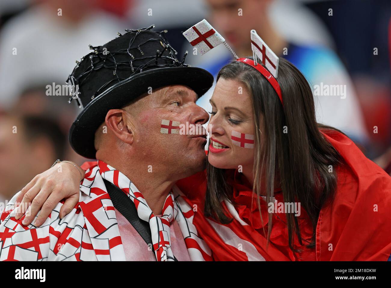 England fans during the FIFA World Cup Qatar 2022 match, Quarter-Final ...