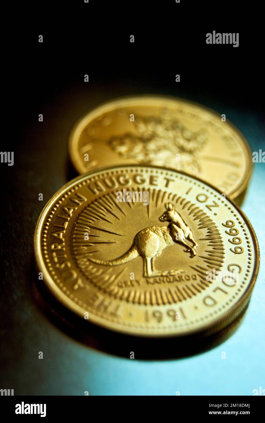 Australian gold nugget coin Stock Photo - Alamy