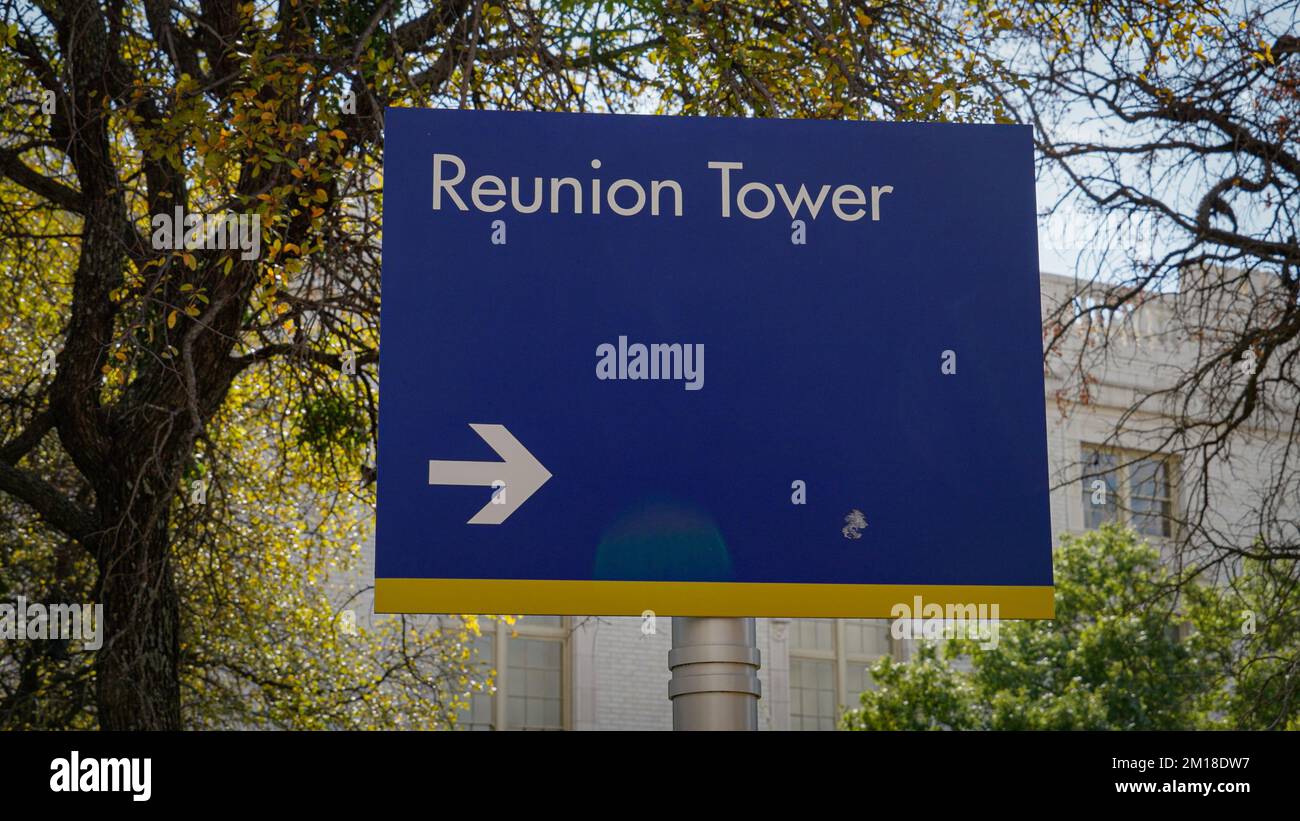Reunion Tower in Dallas Texas Stock Photo - Alamy