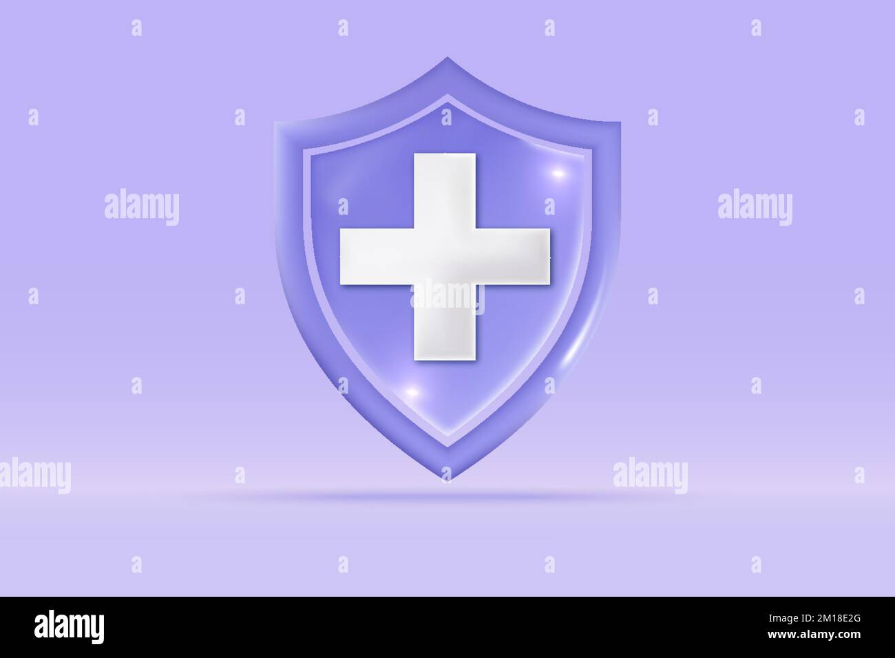 3d Medical emergency plus sign icon Isolated on light blue background ...