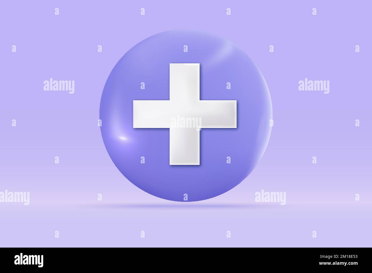 3d render plus sign Stock Vector Images - Alamy