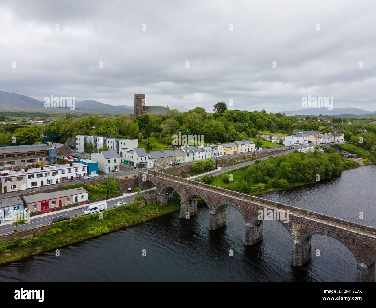 Newport, a small town in County Mayo. The beautiful Seven Arches Bridge ...