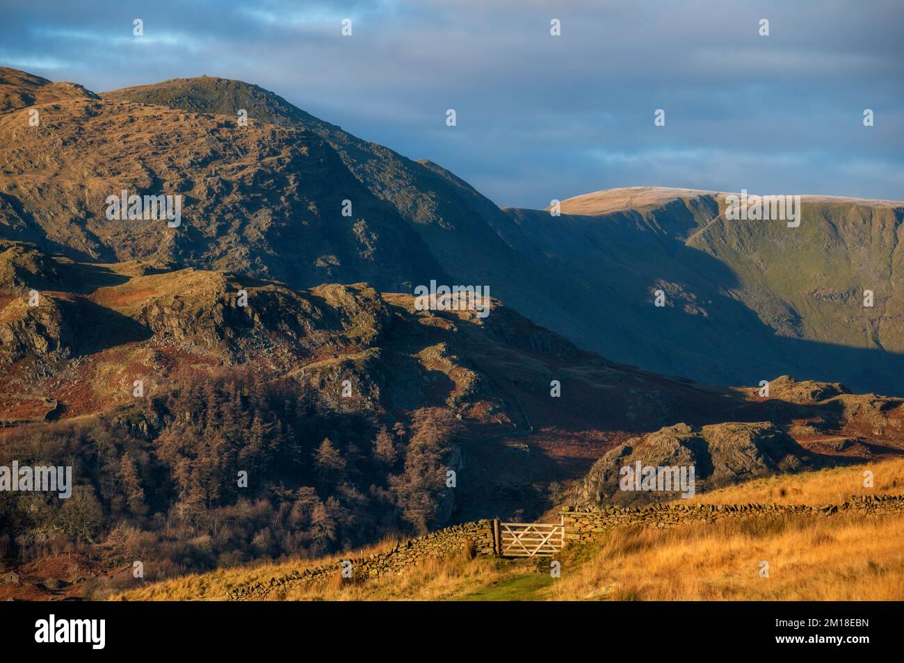 The Head of the Kentmere Valley seen from Green Quarter Fell, Cumbria ...