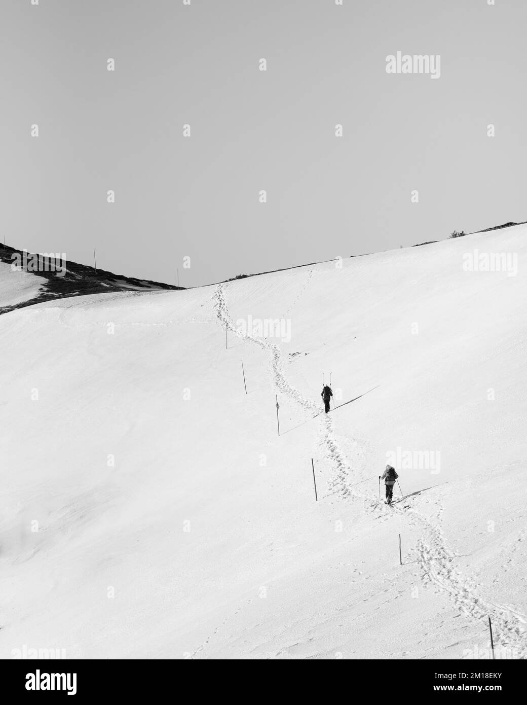 A beautiful view of snowy mountains in national park in Slovakia Stock ...