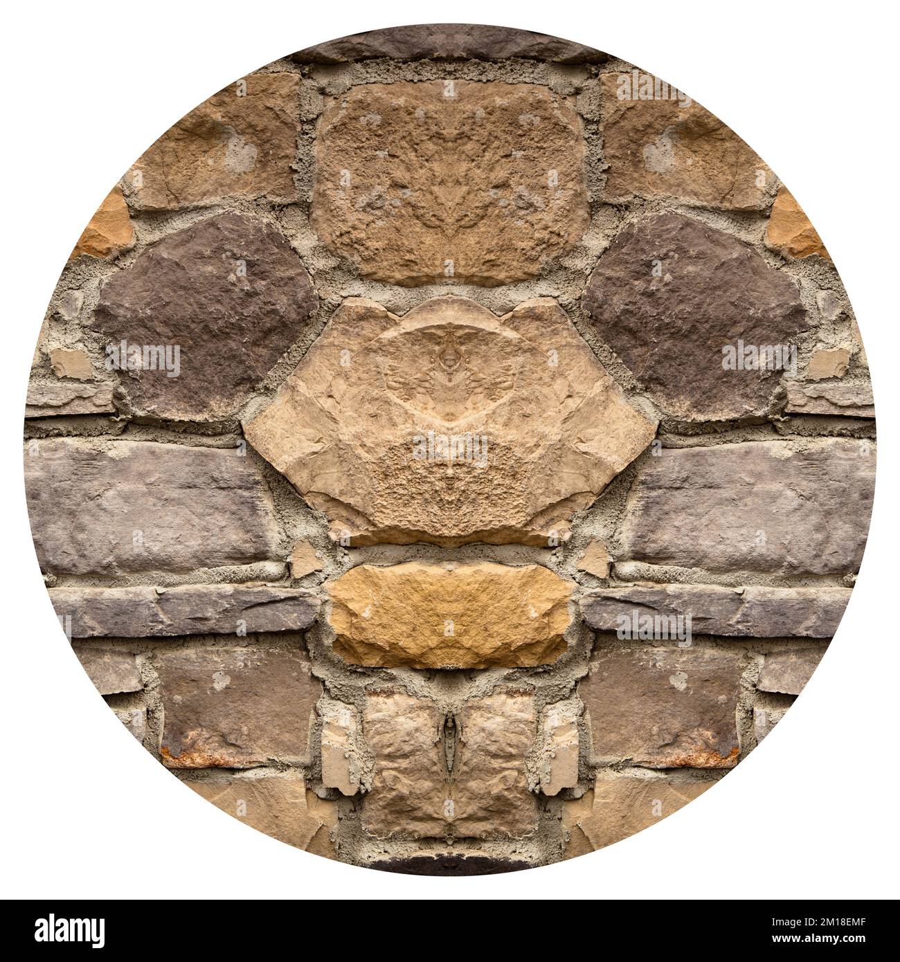 Sturdy yellow and beige cut stone wall, good for backgrounds, seamless ...