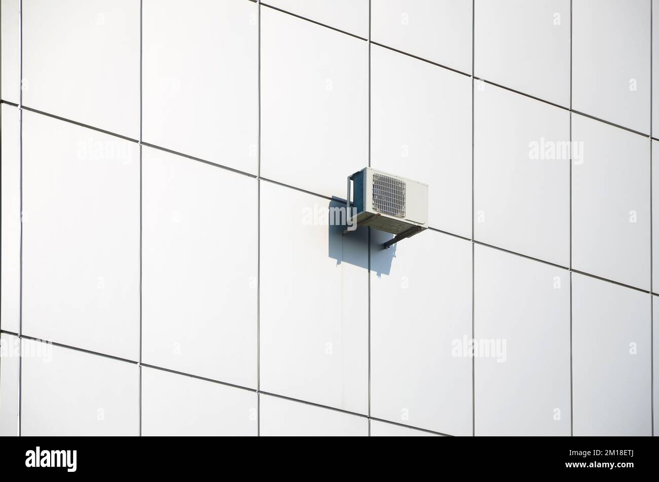 HVAC air conditioning and ventilation systems on wall. Outdoor Air ...