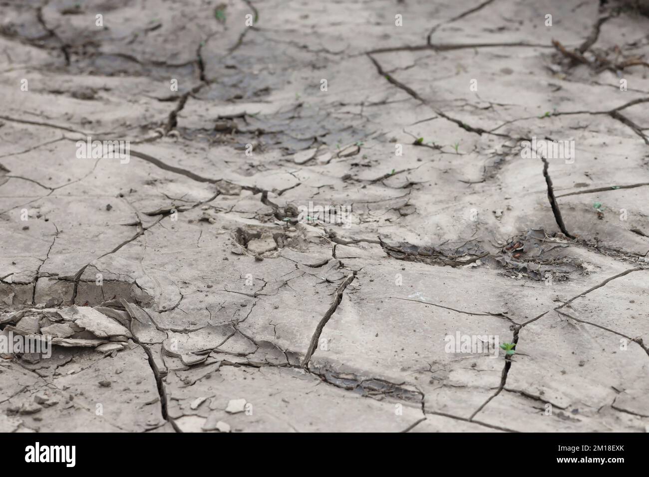 The ground has cracks in the top view for background or graphic design ...