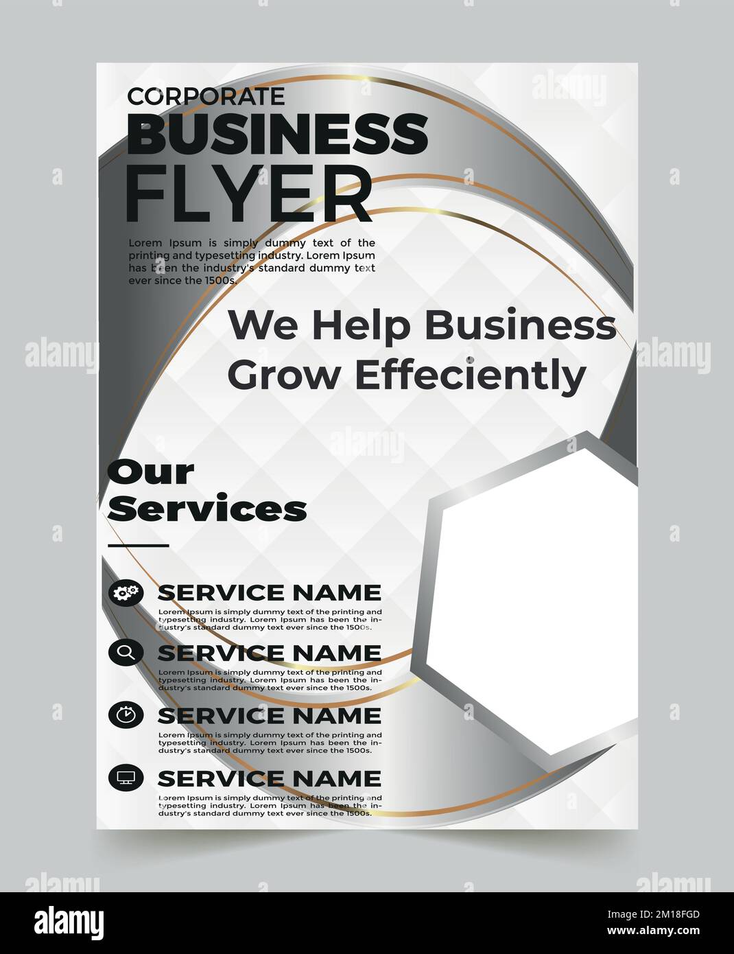 Professional business flyer design for business advertisement Stock ...