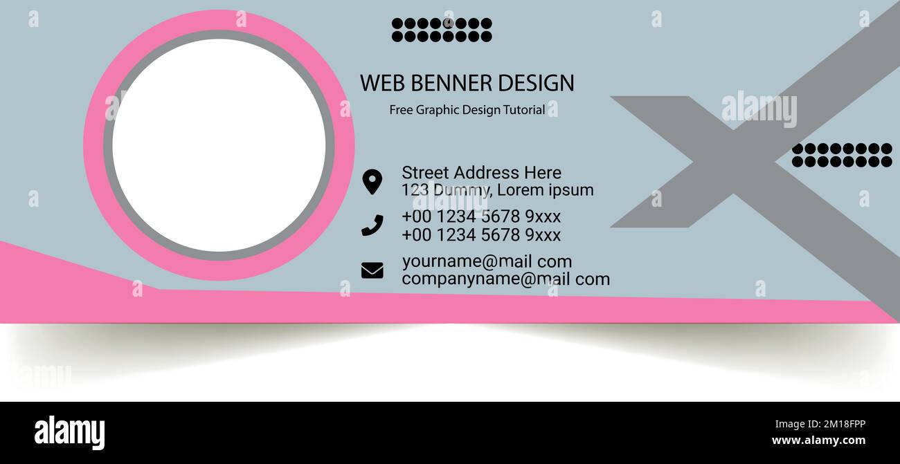 banner design for print advertisement with cmyk color and print ready ...