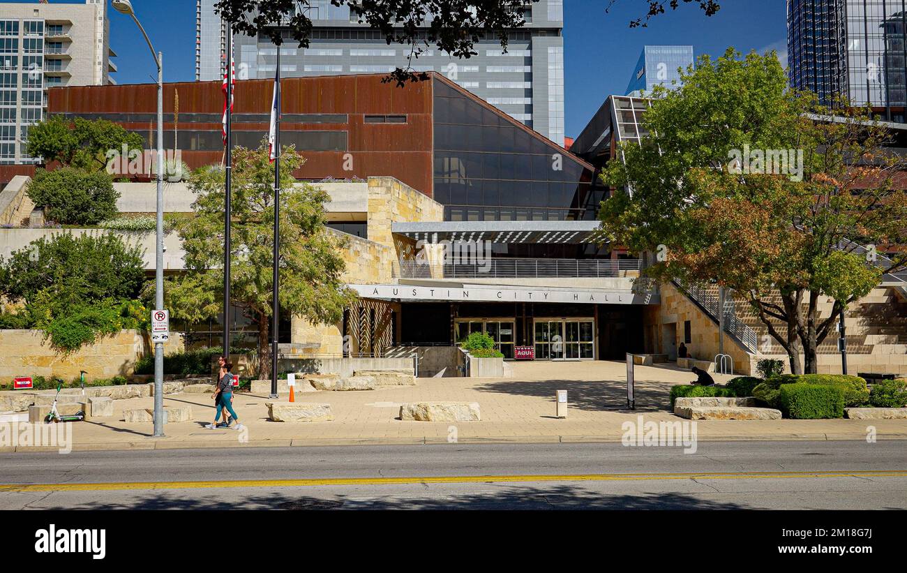 Town hall building austin hi-res stock photography and images - Alamy