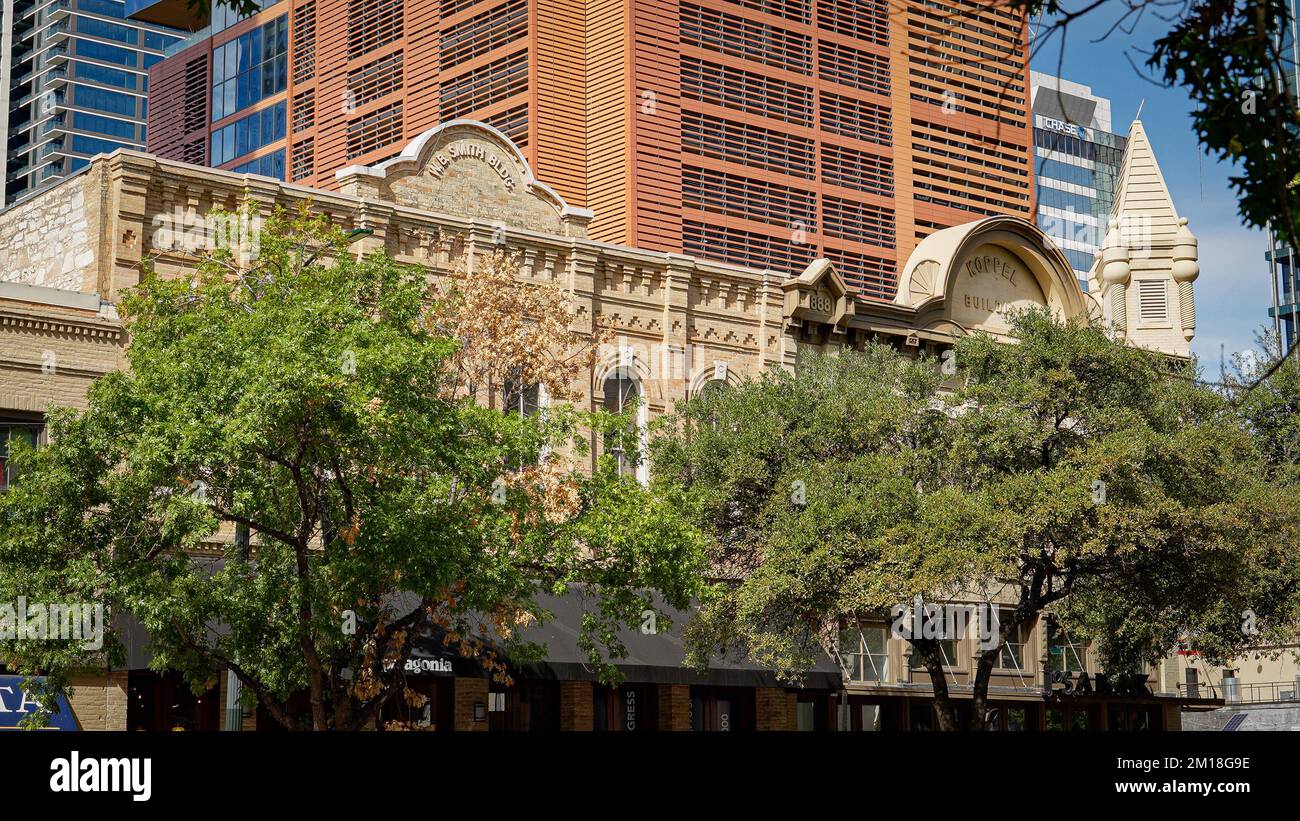 The historic buildings at Congress Ave in Austin - AUSTIN, UNITED ...