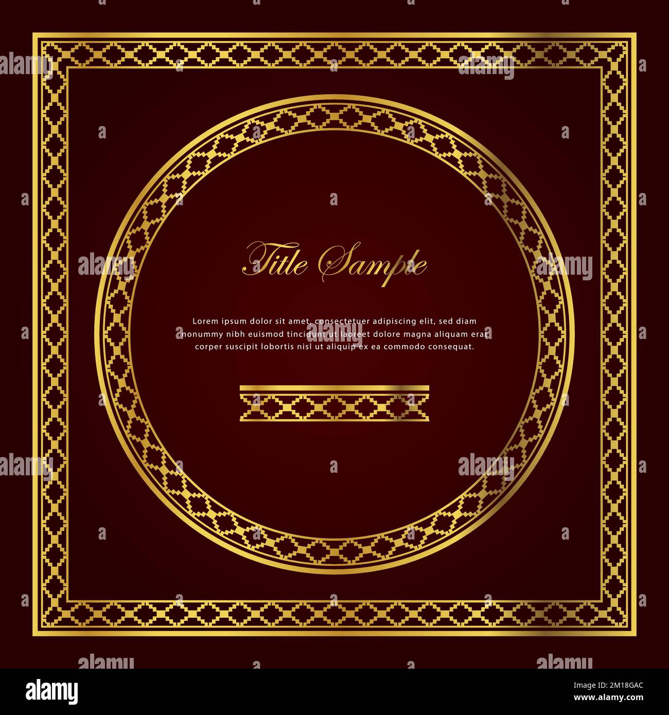 Luxury golden square and round frame set Stock Vector Image & Art - Alamy