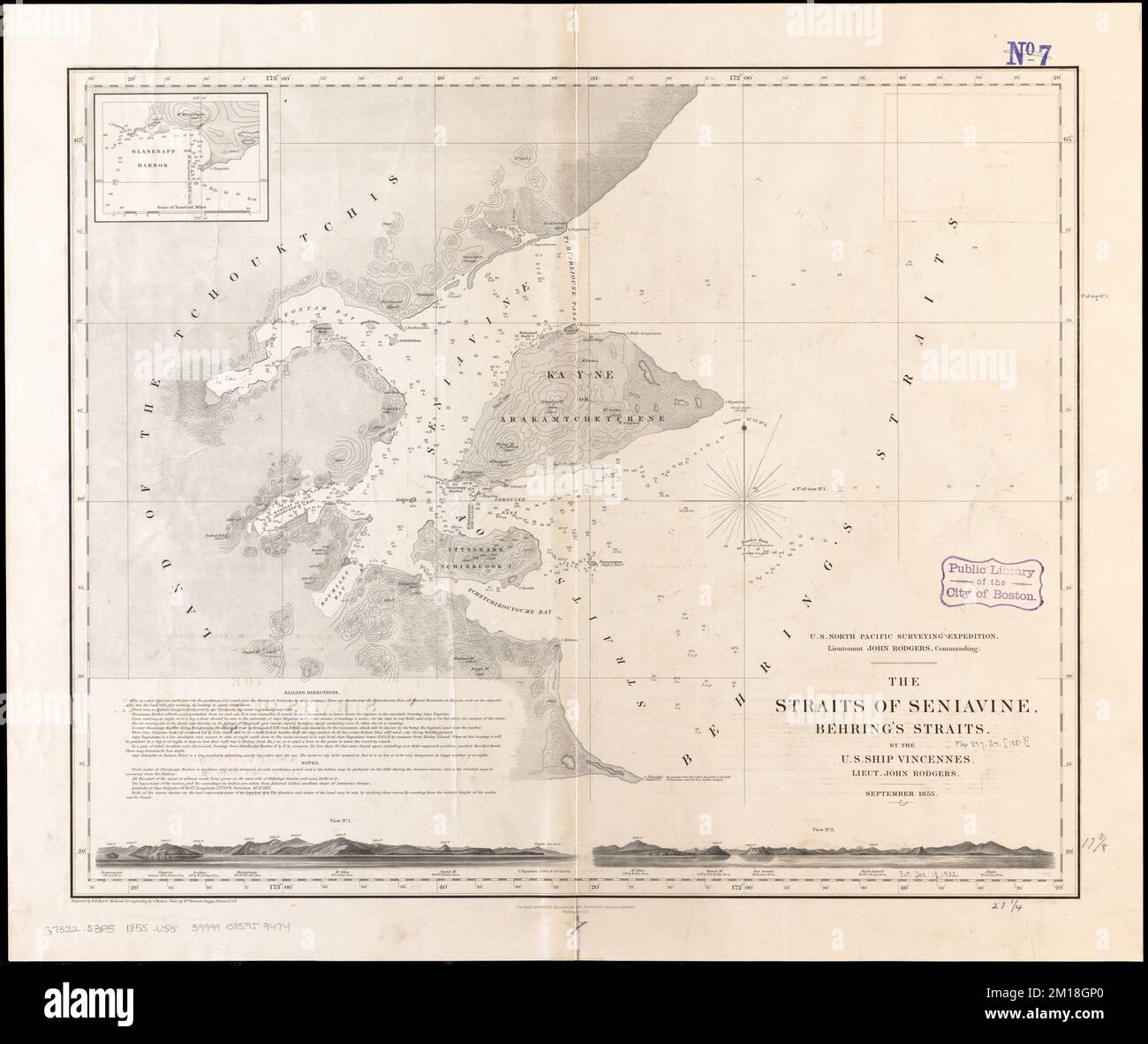 The Straits of Seniavine, Behring's Straits , Chukchi Peninsula Russia ...