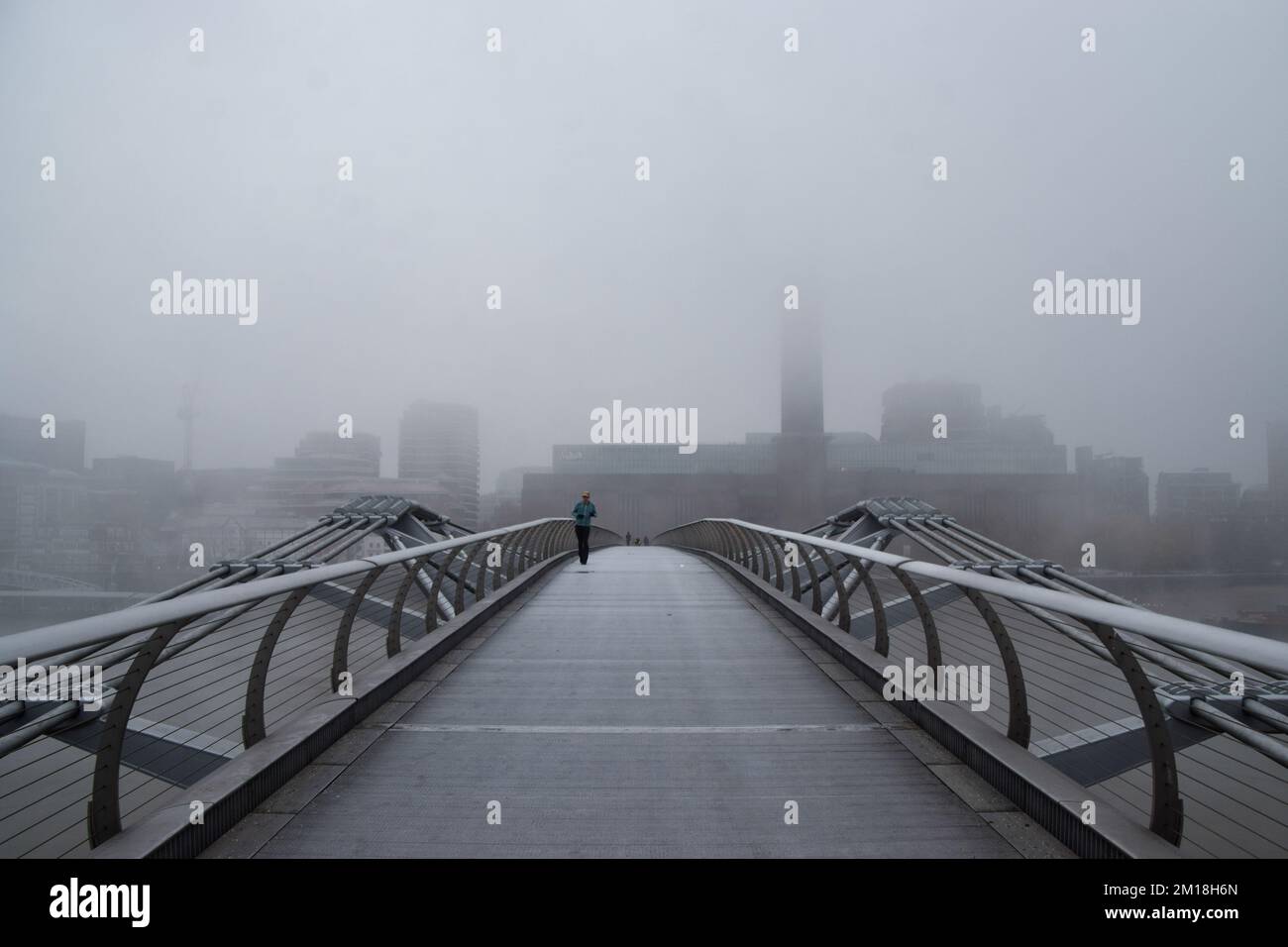 London, UK. 11th December 2022. Tate Modern, seen from Millennium ...