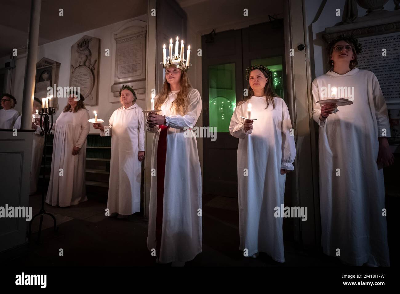 London, UK. 10th December, 2022. Sankta Lucia celebrations at St John’s ...