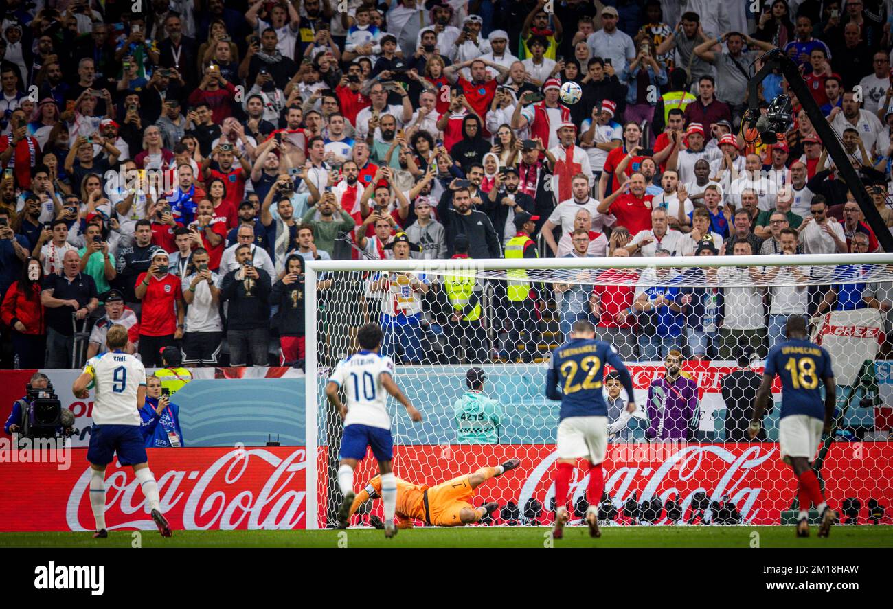 Doha, Qatar. 10th Dec, 2022. Harry Kane (England) misses penalty kick ...