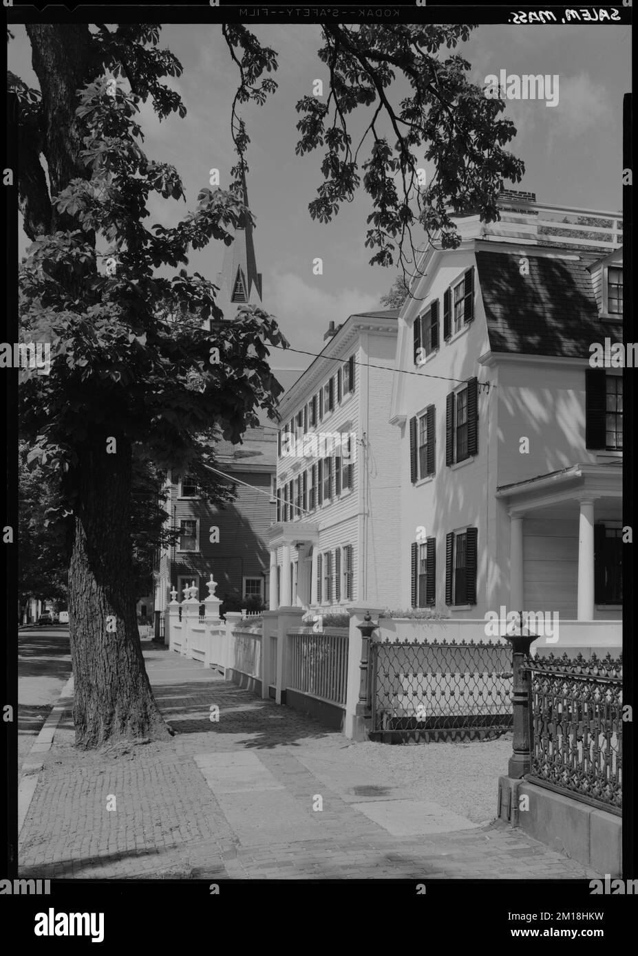 Street scene , Architecture, Dwellings, Sidewalks. Samuel Chamberlain ...